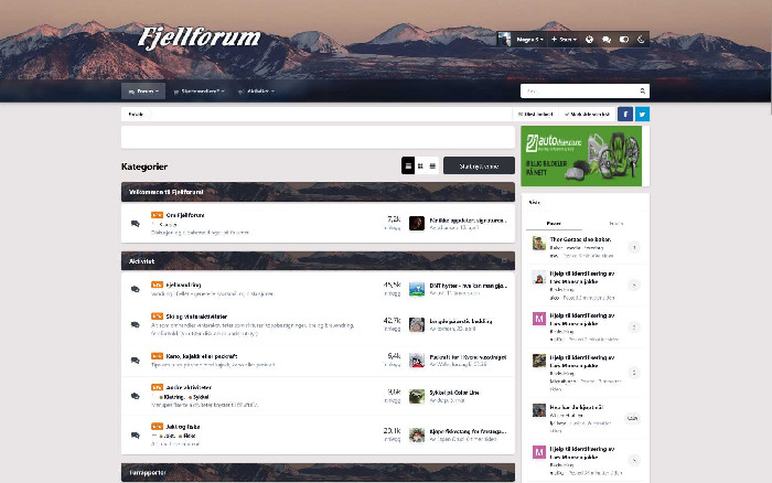 Nettsider om friluftsliv